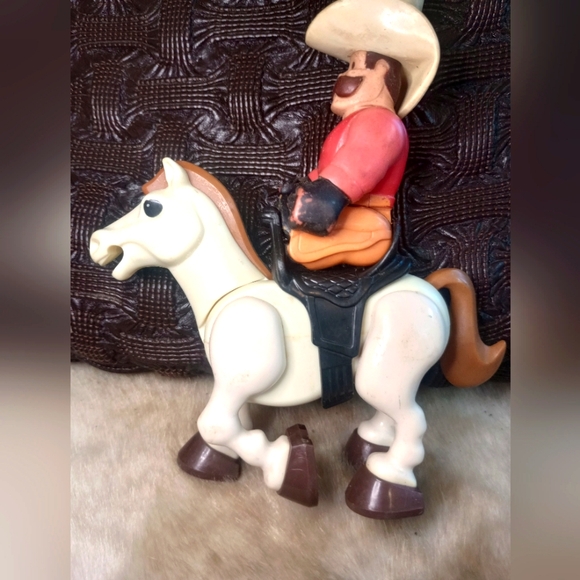 Fisher-Price | Toys | Vintage 979 Fisher Price Husky Helper Horse Rodeo ...